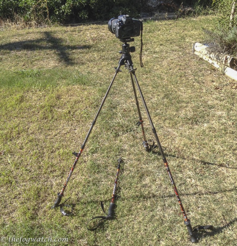 Trekking pole tripod - camera mount - The Fog Watch